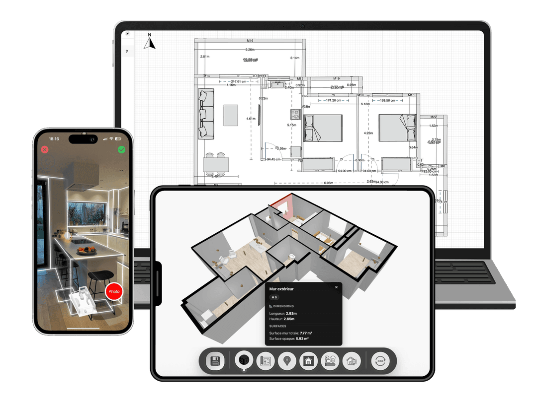 Plan 2D & 3D en Quelques Minutes | Scanner Maison & Appartement - Make Plan